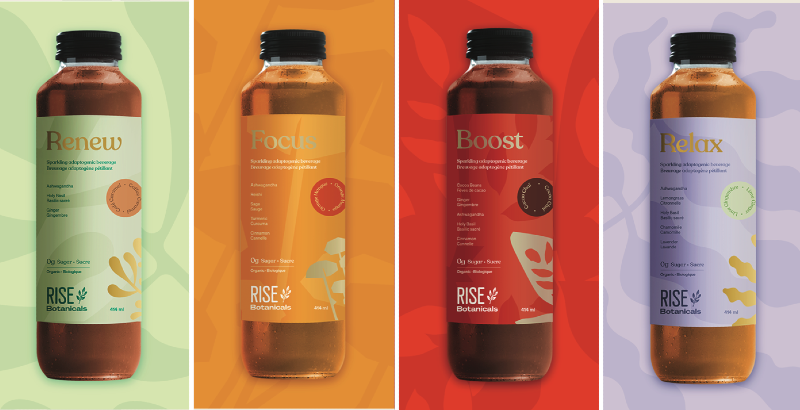 RISE Botanicals, de nouvelles boissons adaptogènes pétillantes ...